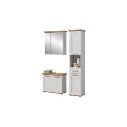 H&ouml;ffner Badkombination &brvbar; holzfarben &brvbar; Ma&szlig;e (cm): B: 125 H: 187 &raquo; H&ouml;ffner
