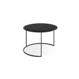 H&ouml;ffner Couchtisch rund &brvbar; schwarz &brvbar; Ma&szlig;e (cm): B: 62 H: 44 &raquo; H&ouml;ffner