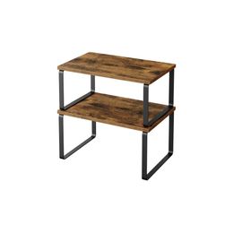 H&ouml;ffner K&uuml;chenregal 2er-Set braun Holzwerkstoff,Metall Ma&szlig;e (cm): B: 29,7 H: 15,8 &raquo; H&ouml;ffner