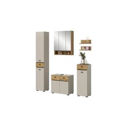 H&ouml;ffner Badkombination &brvbar; beige &brvbar; Ma&szlig;e (cm): B: 154 H: 191 &raquo; H&ouml;ffner