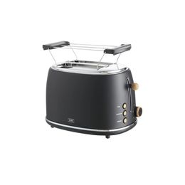 KHG Toaster TO-850 MSH &brvbar; schwarz &brvbar; Edelstahl,Metall,Kunststoff &brvbar; Ma&szlig;e (cm): B: 29,3 H: 18,5 T: 19.2 &raquo; H&ouml;ffner