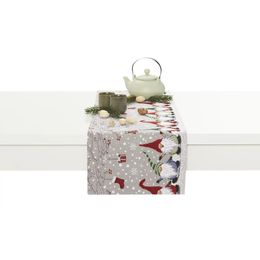 CS Schmal como Tischl&auml;ufer Weihnachtswichtel &brvbar; mehrfarbig &brvbar; Baumwollmischgewebe &brvbar; Ma&szlig;e (cm): B: 32 &raquo; H&ouml;ffner