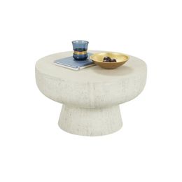 H&ouml;ffner Couchtisch Travertino &brvbar; grau &brvbar; Ma&szlig;e (cm): H: 40,5 &Oslash;: 70.5 &raquo; H&ouml;ffner