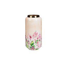 H&ouml;ffner Vase &brvbar; rosa/pink &brvbar; Metall &brvbar; Ma&szlig;e (cm): H: 30 &Oslash;: 15 &raquo; H&ouml;ffner