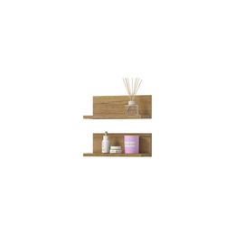 H&ouml;ffner Wandregal Set &brvbar; holzfarben &brvbar; Ma&szlig;e (cm): B: 32 H: 12 &raquo; H&ouml;ffner