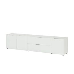 H&ouml;ffner TV-Lowboard Vitreo Neo &brvbar; wei&szlig; &brvbar; Ma&szlig;e (cm): B: 226 H: 55 T: 40.0 &raquo; H&ouml;ffner
