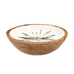 H&ouml;ffner Deko Schale Palme holzfarben Massivholz Ma&szlig;e (cm): B: 24 H: 5 T: 24.0 &raquo; H&ouml;ffner