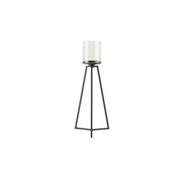 HOME STORY Windlicht schwarz Metall,Glas Ma&szlig;e (cm): B: 30 H: 77 T: 26.0 &raquo; H&ouml;ffner