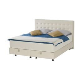 H&ouml;ffner Polsterbett mit Stauraum Genua &brvbar; beige &brvbar; Ma&szlig;e (cm): B: 185 H: 120 &raquo; H&ouml;ffner