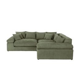 Smart Ecksofa Lianea &brvbar; gr&uuml;n &brvbar; Ma&szlig;e (cm): B: 278 H: 86 T: 278.0 &raquo; H&ouml;ffner