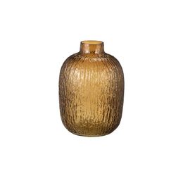 HOME STORY Vase braun Glas Ma&szlig;e (cm): H: 20 &Oslash;: 13.5 &raquo; H&ouml;ffner