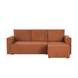 U.N.O uno Ecksofa mit Schlaffunktion Cleo &brvbar; kupfer &brvbar; Ma&szlig;e (cm): B: 230 H: 88 T: 148.0 &raquo; H&ouml;ffner