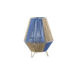 HOME STORY Laterne blau Metall,Glas,Naturfaser Ma&szlig;e (cm): H: 20,5 &Oslash;: 18 &raquo; H&ouml;ffner