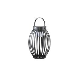 HOME STORY LED Solarlaterne schwarz Eisen,Kunststoff Ma&szlig;e (cm): H: 30 &Oslash;: 21 &raquo; H&ouml;ffner