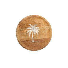 H&ouml;ffner Deko Teller Palme &brvbar; holzfarben &brvbar; Massivholz &brvbar; Ma&szlig;e (cm): H: 2 &Oslash;: 25 &raquo; H&ouml;ffner