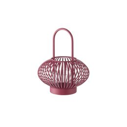 HOME STORY Laterne rosa/pink Metall,Glas Ma&szlig;e (cm): B: 21 H: 26,3 &raquo; H&ouml;ffner