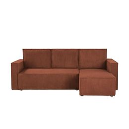 U.N.O uno Ecksofa mit Schlaffunktion Cleo &brvbar; rot &brvbar; Ma&szlig;e (cm): B: 230 H: 88 T: 148.0 &raquo; H&ouml;ffner
