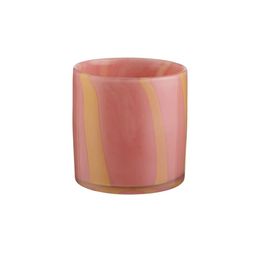 HOME STORY Teelichtglas rosa/pink Glas Ma&szlig;e (cm): H: 10 &Oslash;: 10 &raquo; H&ouml;ffner