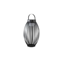 HOME STORY LED Solarlaterne schwarz Eisen,Kunststoff Ma&szlig;e (cm): H: 40 &Oslash;: 25 &raquo; H&ouml;ffner