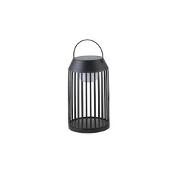 HOME STORY LED Solarlaterne schwarz Eisen,Kunststoff Ma&szlig;e (cm): H: 30 &Oslash;: 17.5 &raquo; H&ouml;ffner