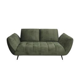 bobb Sofa 2 -sitzig mit Sitztiefenverstellung Carly &brvbar; gr&uuml;n &brvbar; Ma&szlig;e (cm): B: 207 H: 90 T: 123.0 &raquo; H&ouml;ffner