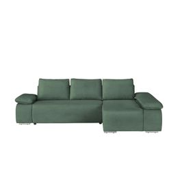 switch Ecksofa Soft &brvbar; gr&uuml;n &brvbar; Ma&szlig;e (cm): B: 282 H: 84 T: 182.0 &raquo; H&ouml;ffner