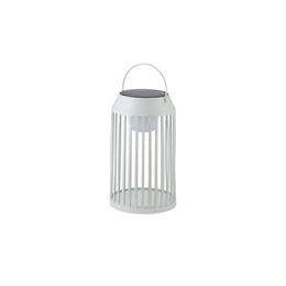 HOME STORY LED Solarlaterne grau Eisen,Kunststoff Ma&szlig;e (cm): H: 30 &Oslash;: 17.5 &raquo; H&ouml;ffner