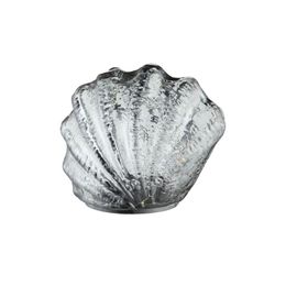 HOME STORY LED Muschel grau Glas,Kunstleder Ma&szlig;e (cm): B: 14 H: 8,5 T: 11.0 &raquo; H&ouml;ffner