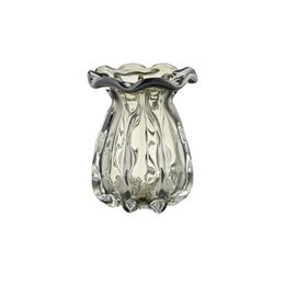 HOME STORY Vase grau Glas Ma&szlig;e (cm): B: 18,5 H: 23 &raquo; H&ouml;ffner