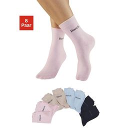 Bench. Basicsocken 'Logosocken' mehrfarbig Gr. 39-42 f&uuml;r Damen. Mit Logoschriftzug. Elastisch. Nachhaltig.