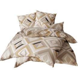 w&auml;schepur unisex Bettw&auml;sche sesam-champagner-bedruckt Gr&ouml;&szlig;e 40x80/135x200 cm