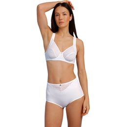 w&auml;schepur Damen Taillenslip mit Spitzeneinsatz 2x wei&szlig; Gr&ouml;&szlig;e 36/38