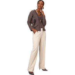 CR&Eacute;ATION L Damen Cardigan mit Fransen dunkeltaupe Gr&ouml;&szlig;e 38