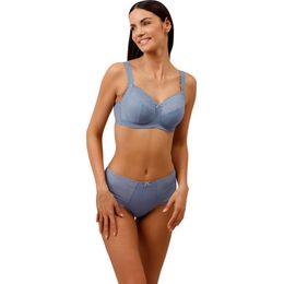 Anita Damen BH ohne B&uuml;gel mit anatomisch geformtem Unterbrustband taubenblau Gr&ouml;&szlig;e 85C