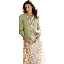 CR&Eacute;ATION L Damen Strickjacke schilf-meliert Gr&ouml;&szlig;e 40