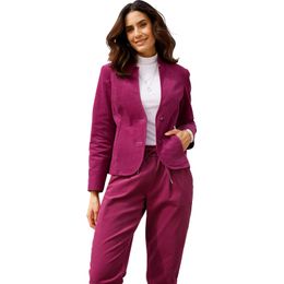 CR&Eacute;ATION L Damen Cordblazer mit Stehkragen malve Gr&ouml;&szlig;e 38