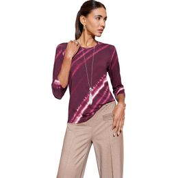 CR&Eacute;ATION L Damen Shirt im modischen Farbverlauf burgund-bordeaux-bedruckt Gr&ouml;&szlig;e 46