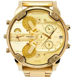 Diesel DZ7399 Herr Daddy 2.0 Gelbgold Herren Chronograph Uhr