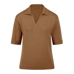 Peter Hahn - Pullover mit Polokragen, braun, Gr. 46 / L