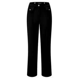 Fadenmeister Berlin - Straight Fit-7/8 Hose, schwarz, Gr. 36 / S