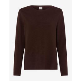 Brax Damen Strickpullover Style LESLEY brunette, dunkelbraun, Gr. 34