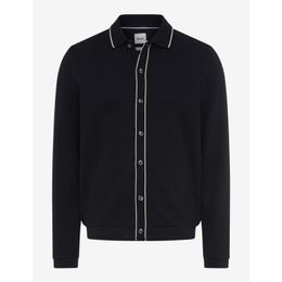 Brax Herren Strickpolo Style PARIS navy, dunkelblau, Gr. L