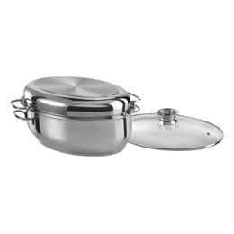 GSW Ovaler Edelstahl Multibr&auml;ter 38cm 3 in 1
