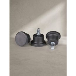 KADIMA DESIGN Bodengleiter 5er-Set Polyurethan Schwarz &Oslash;11mm Rund