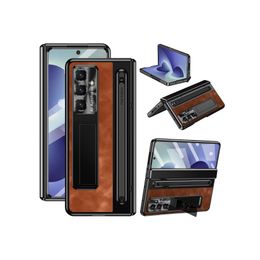 Wigento Klapph&uuml;lle + H9 Display Glas Samsung Galaxy Z Fold8 Ultra 5G Orange