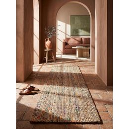 L&auml;ufer Boho Natur-Bunt 60 x 230 cm - ERME KADIMA DESIGN