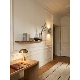 KADIMA DESIGN Wandregal Massivholz Baumkante Landhausstil, Akazie 140x26x7 cm