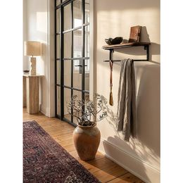 KADIMA DESIGN Wandregal Massivholz Metall Industrial Stil 50x15x13 cm Rechteckig