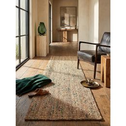 L&auml;ufer Boho Natur-Gr&uuml;n 60 x 230 cm - ERME KADIMA DESIGN
