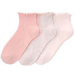 Gina Benotti 3 Paar Damen Sneaker-Socken mit Bio-Baumwolle